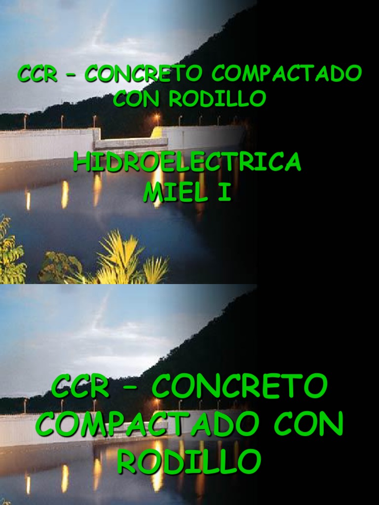 Concreto Compactado Con Rodillo | PDF | Represa | Hormigón