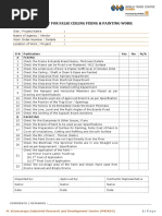 Ceiling Works Inspection Checklist | PDF