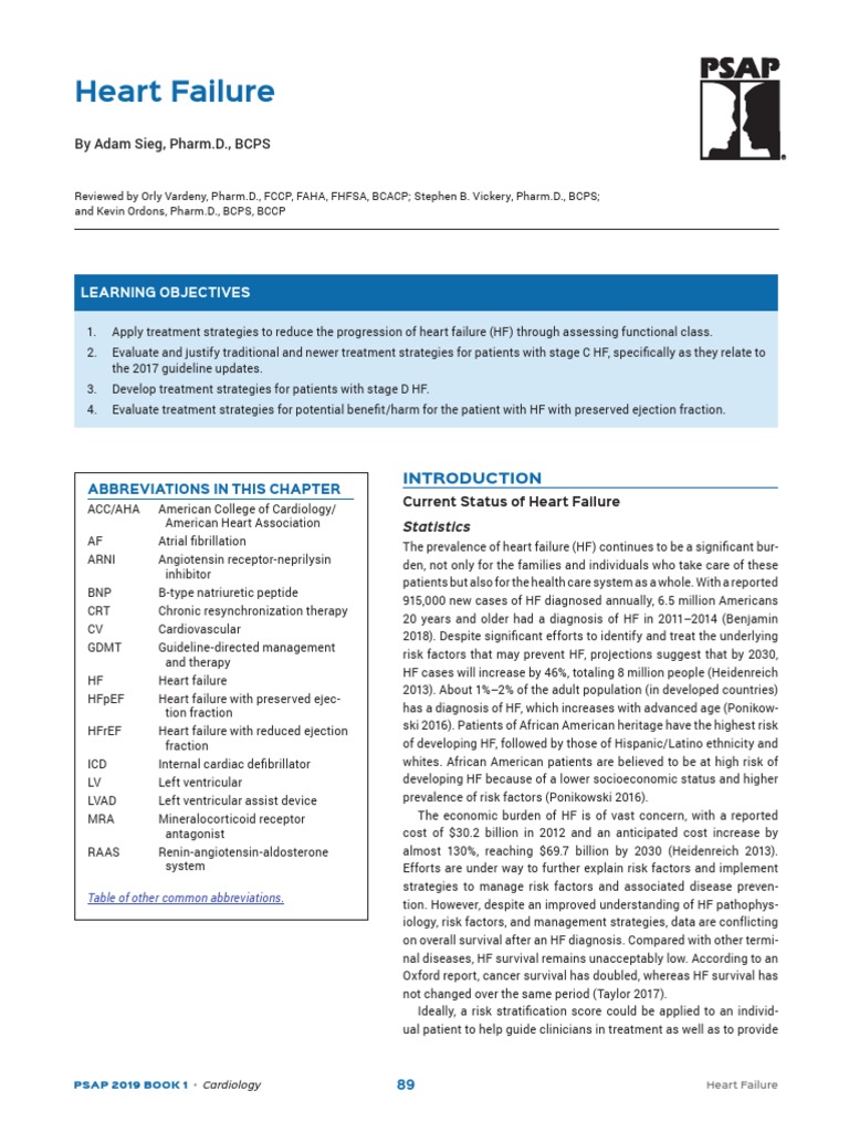 HF2019 | PDF | Heart Failure | Clinical Medicine