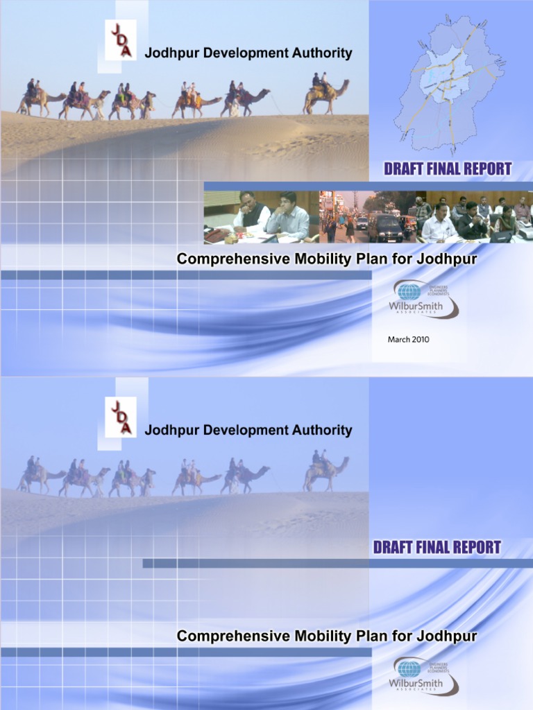 Comprehensive Mobility Plan For Jodhpur PDF | PDF | Traffic | Transport