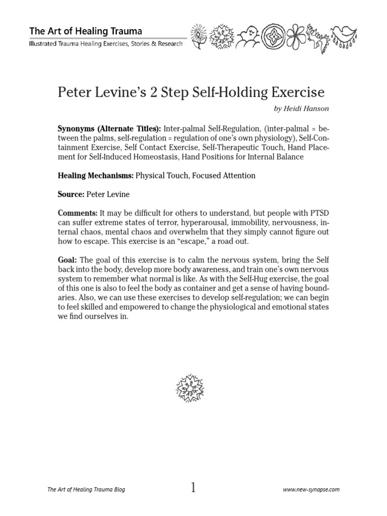 Self-Holding Exercise for PTSD Relief | PDF | Emotional Self Regulation ...