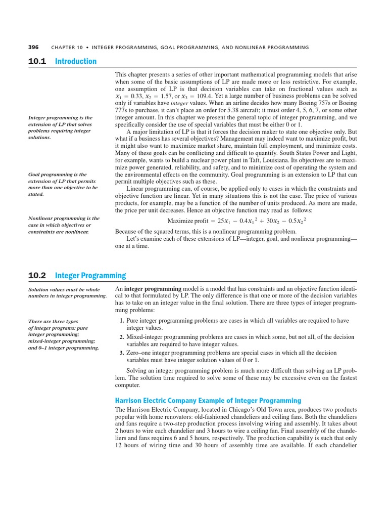 Integer Programming PDF | Download Free PDF | Nonlinear Programming ... Integer Programming PDF | Download Free PDF | Nonlinear Programming ...