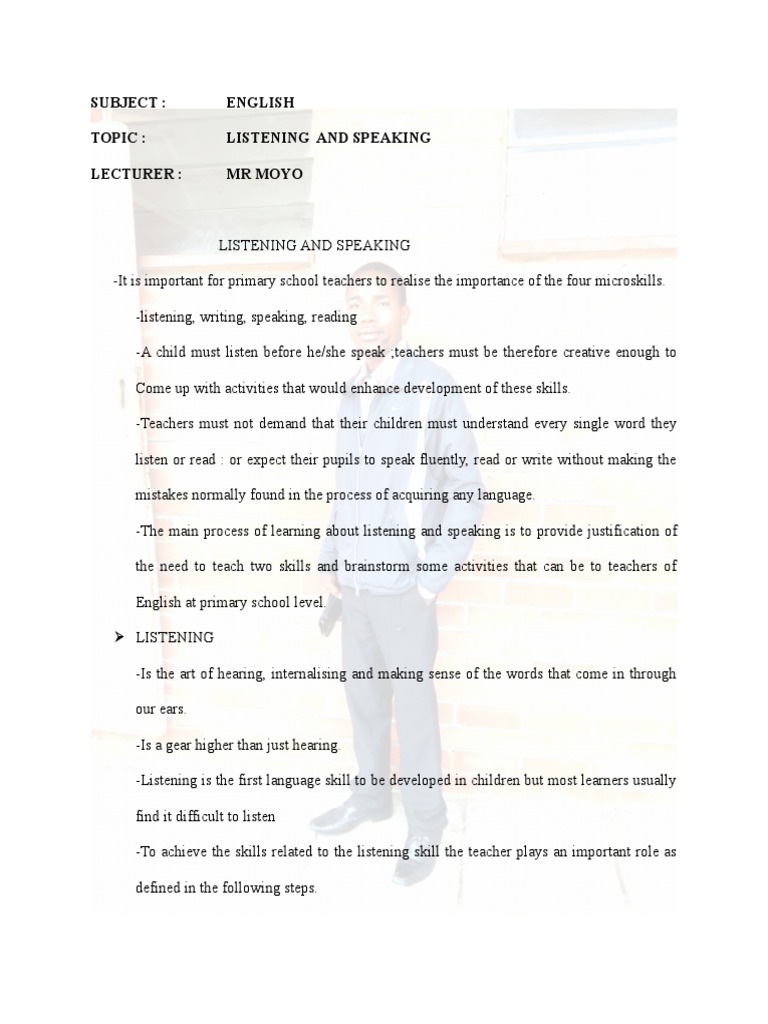 English Lecture Notes | PDF | Reading Comprehension | Lesson Plan