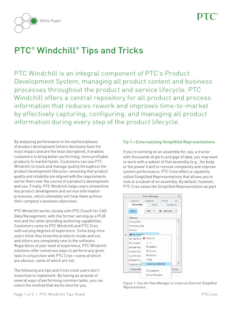 PTC Windchill Tips and Tricks | Download Free PDF | Product Lifecycle | Educational Technology