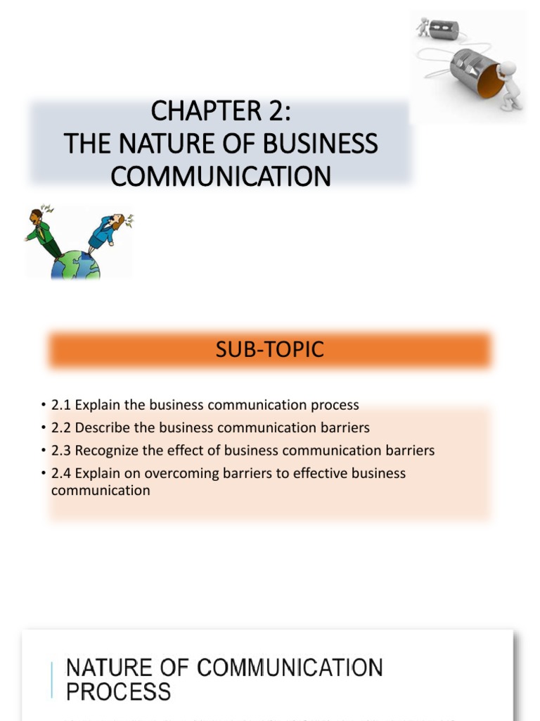 CH2 - The Nature of Business Communication | PDF | Code | Communication