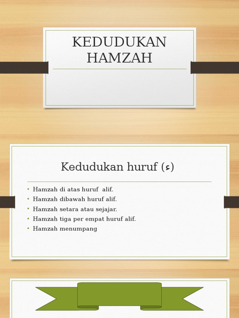 Kedudukan Hamzah | PDF
