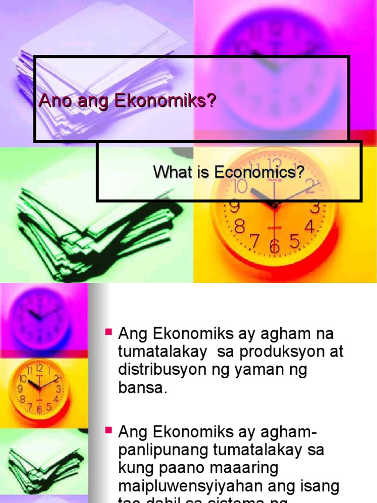Ano Ang Ekonomiks | PDF