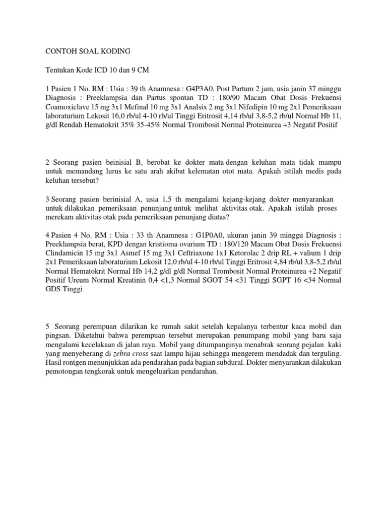 Contoh Soal Koding | PDF