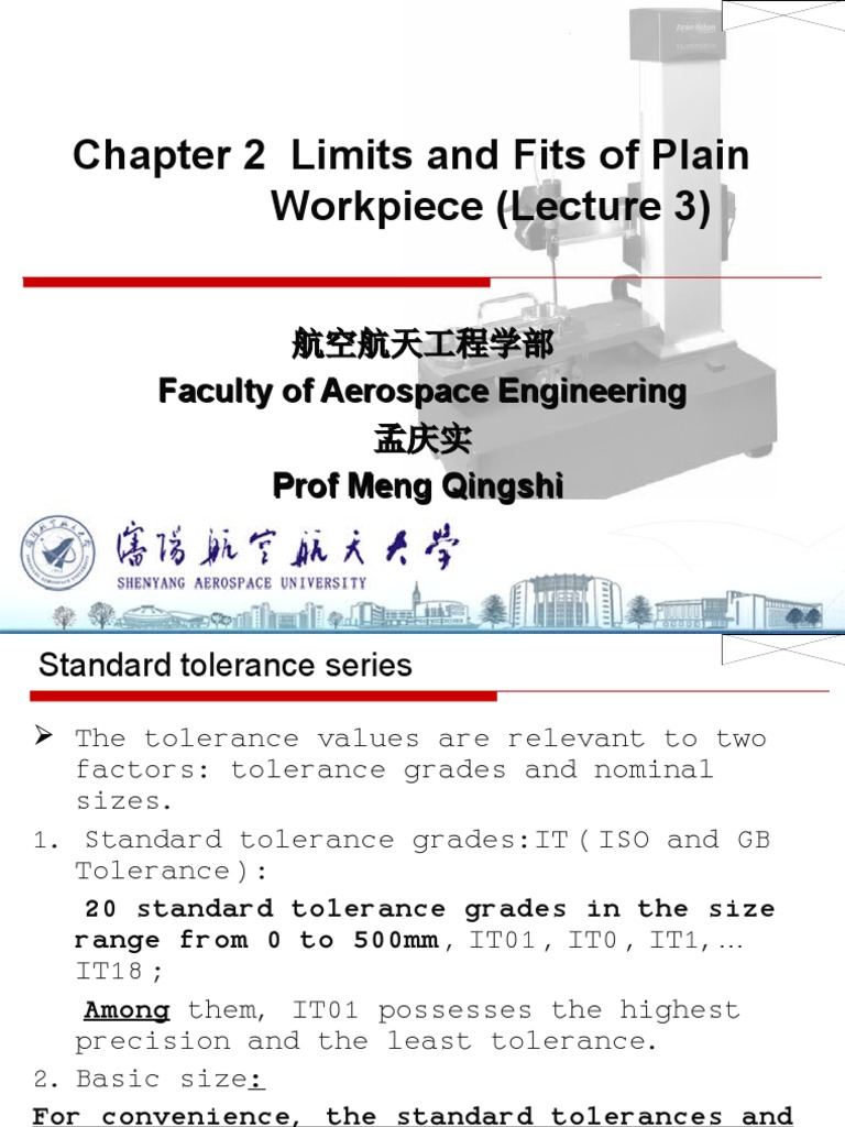 Limits and Fits of Plain Workpiece Chapter 2 Lecture 3 | PDF ...