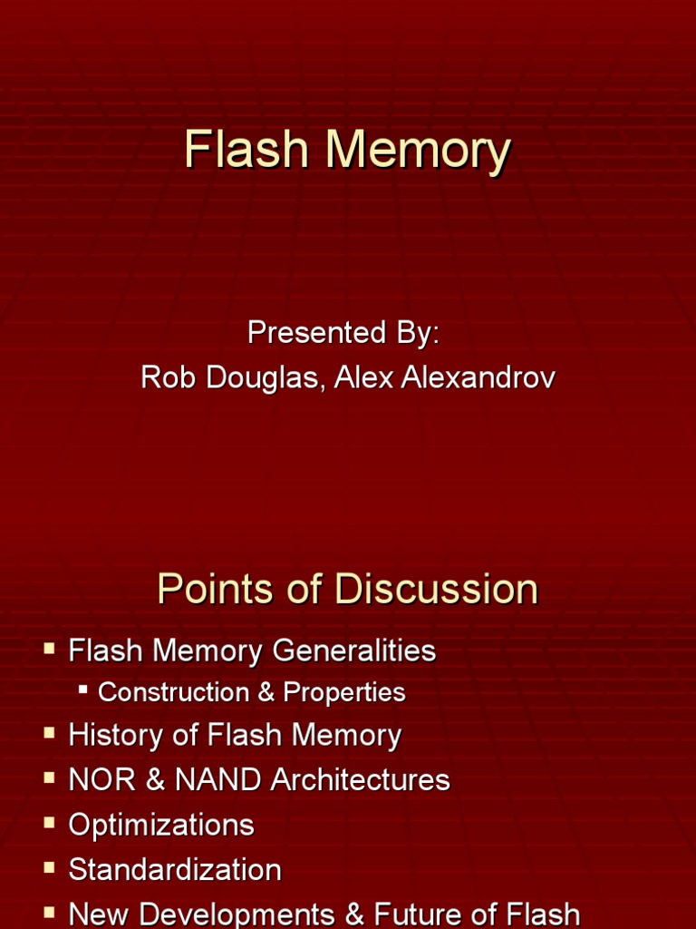 Flash Memory | PDF | Flash Memory | Computer Memory