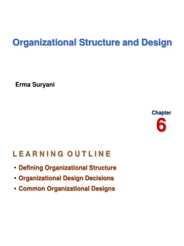 CH 6 Organizational Structure and Design - Iup | PDF | Organizational ...