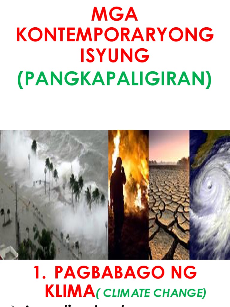 Pangkapaligiran - Kontemporaryong Isyu | PDF
