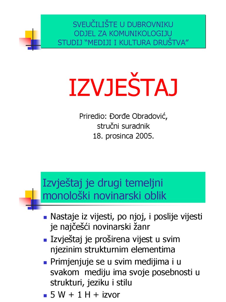 Izvjestaj | PDF