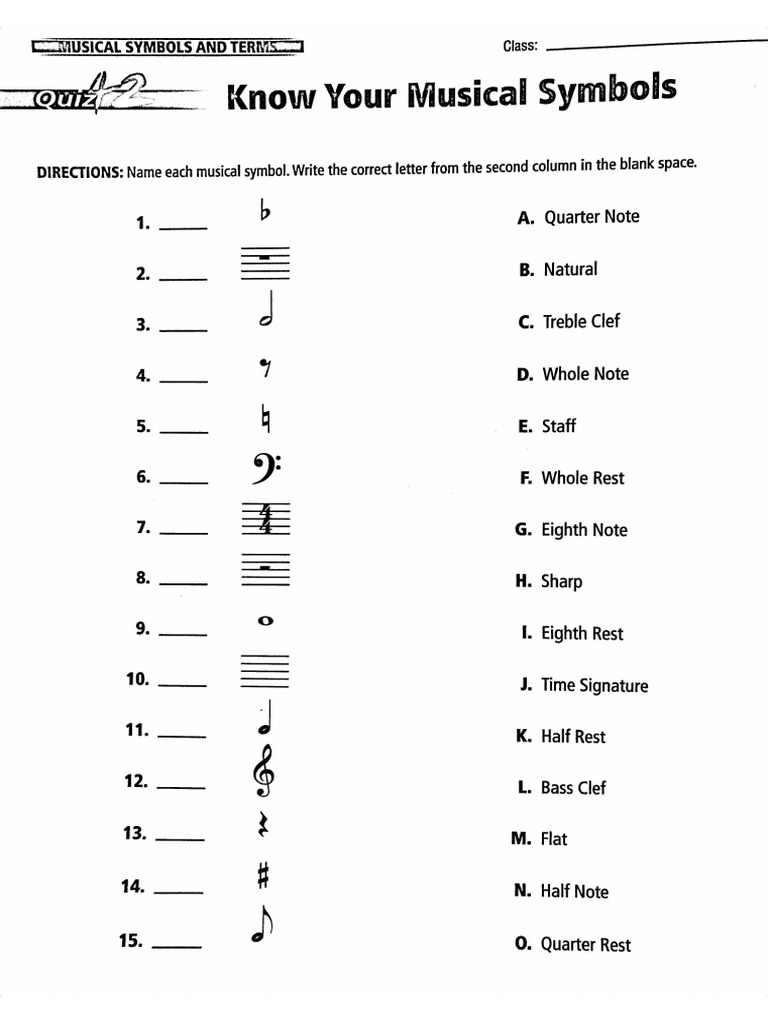 Musical Symbols | PDF