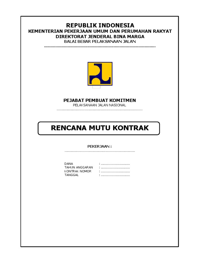 Contoh RMK Kontraktor | PDF | Teknologi & Rekayasa