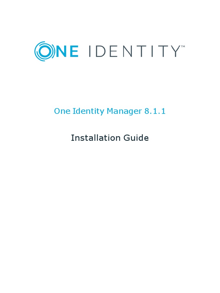 One Identity Manager Installation Guide | PDF | World Wide Web ...
