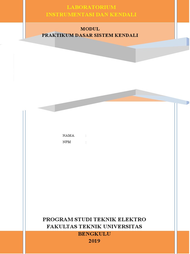 Modul Praktikum Dasar Sistem Kendali (DSK) | PDF
