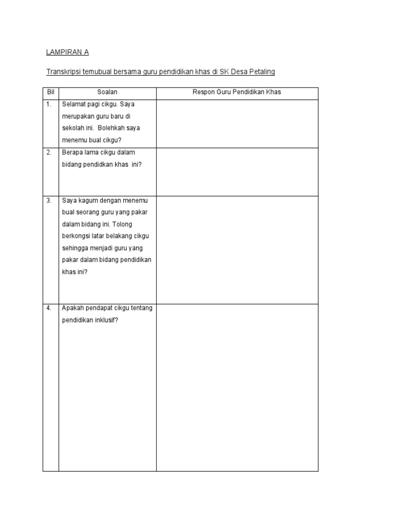 KBK 6014-Instrumen Temu Bual | PDF