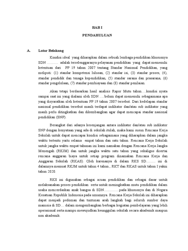 CONTOH RKJM Revisi | PDF