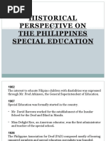 SPED Timeline | PDF | Special Education | Disability