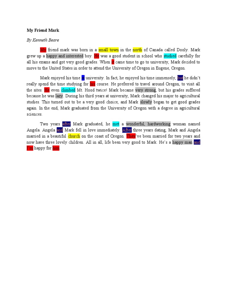 My Friend Mark | PDF