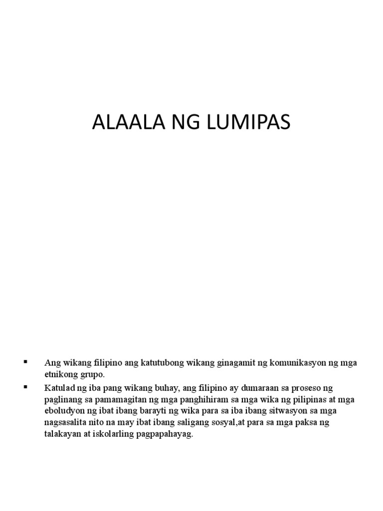 Alaala NG Lumipas | PDF