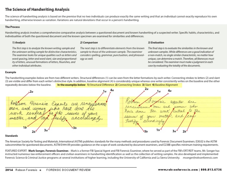 Forensic Handwriting Expert | PDF | Cognition | Science