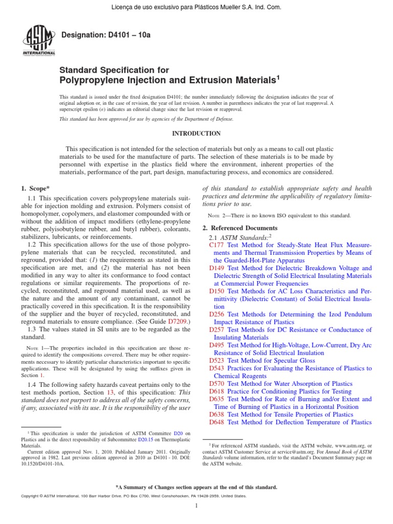 Astm 4101 PDF | PDF | Fracture | Ductility