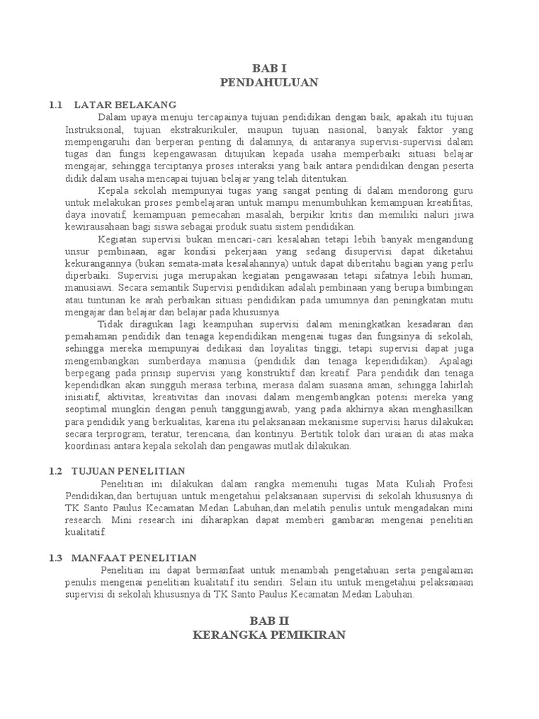 Contoh Mini Riset | PDF