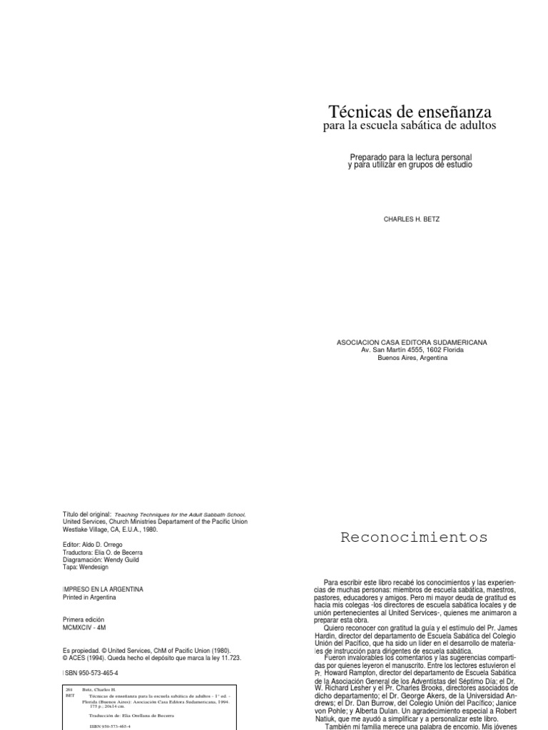 Tecnicas de Ensenanza | PDF | Maestros | Amor