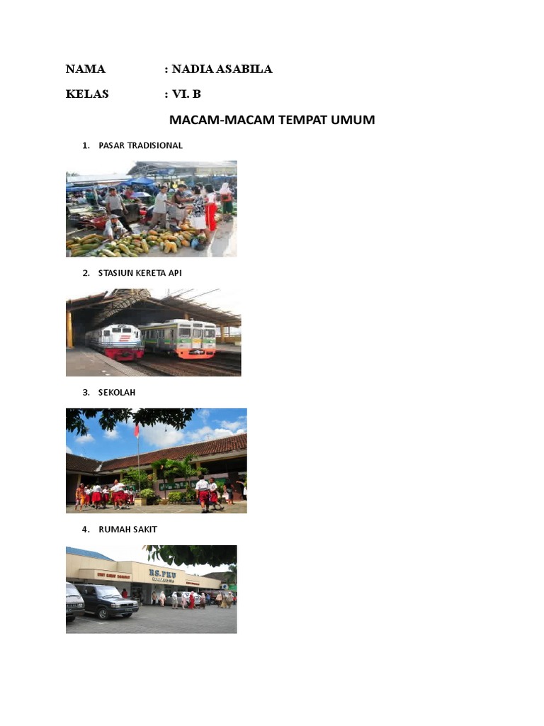 Macam-Macam Tempat Umum | PDF