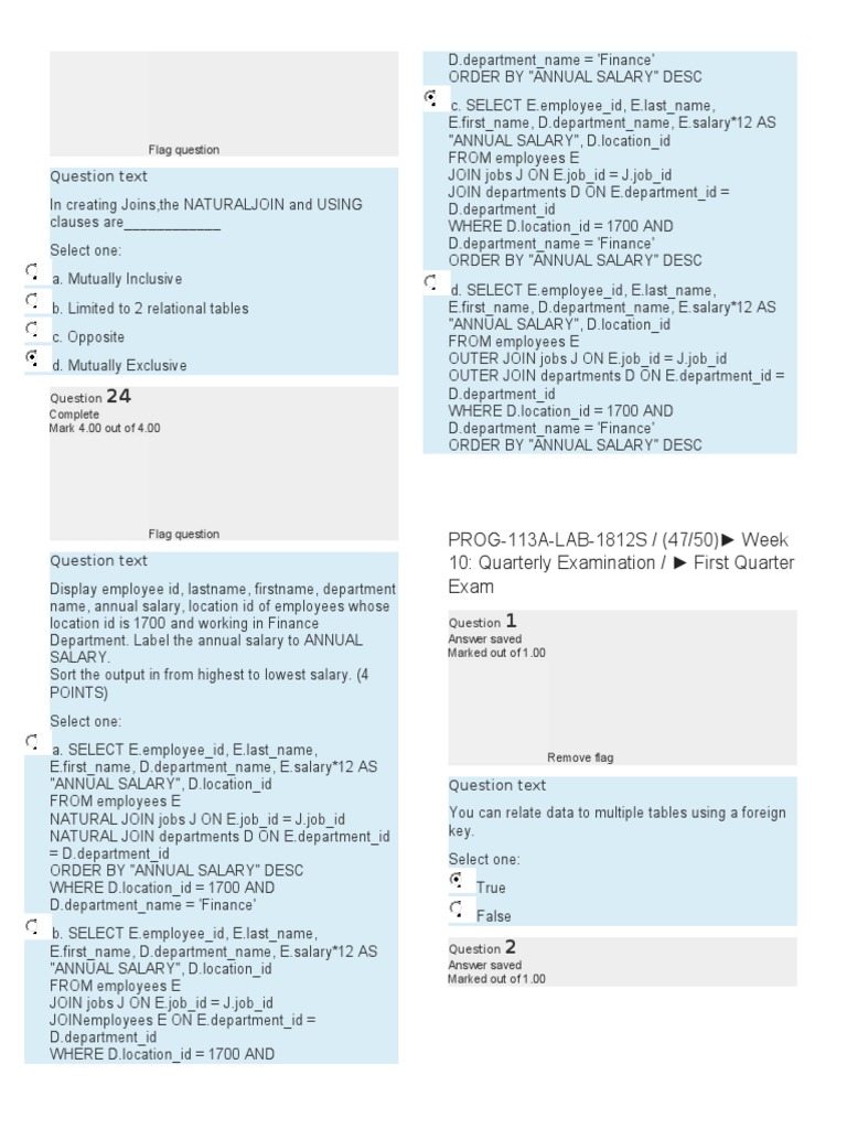 SQL Queries for Employee Data Analysis | PDF | Data Management | Computer Data