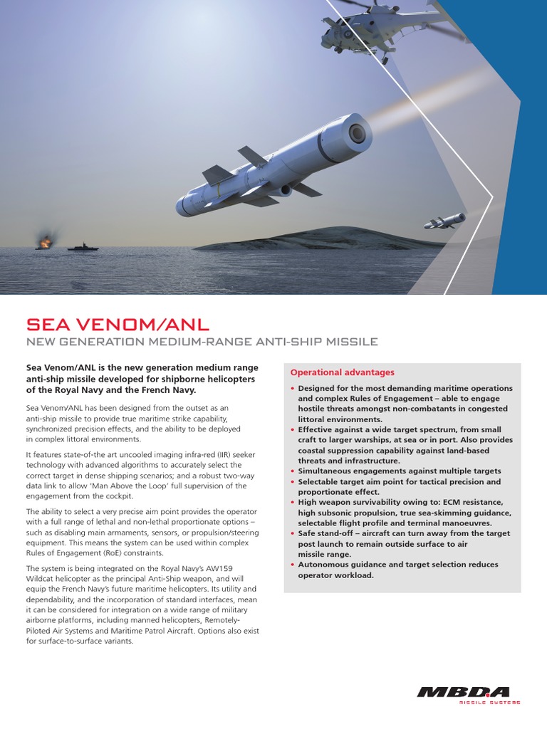 Sea Venom Anl | PDF | Missile | Military Science