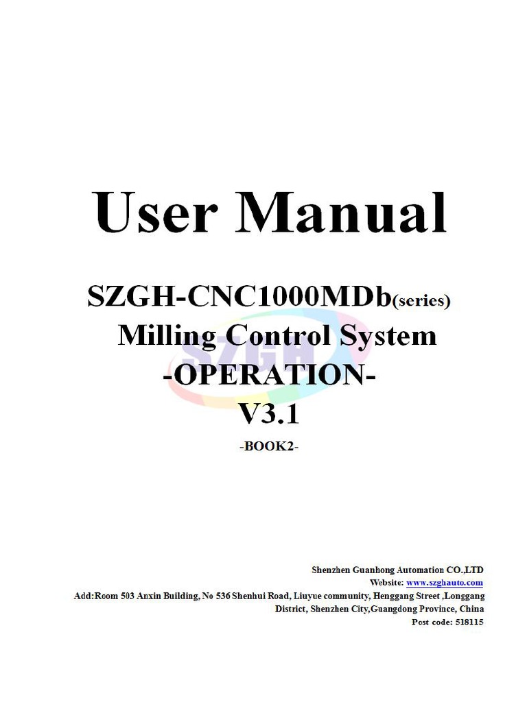 02operation SZGH-CNC1000MDb (V3.1) 1565149401877 PDF | PDF 02operation SZGH-CNC1000MDb (V3.1) 1565149401877 PDF | PDF