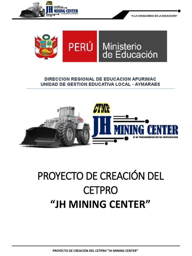 Proyecto de Creación Cetpro | PDF | Mercado (economía) | Desarrollo profesional