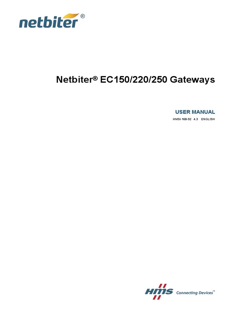 Netbiter Easyconnect User Manual | PDF | Proxy Server | Computer Network
