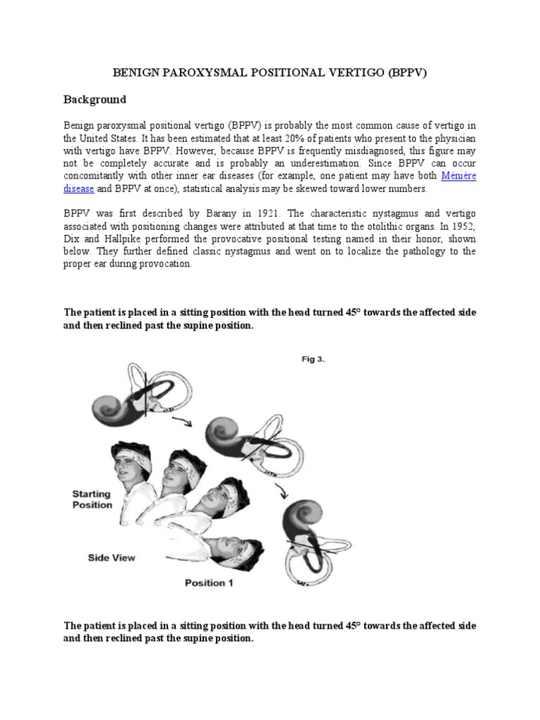 Understanding Benign Paroxysmal Vertigo | PDF | Neurological Disorders ...
