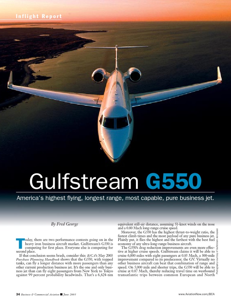 Gulfstream Report | PDF | Aviation | Aerospace Engineering