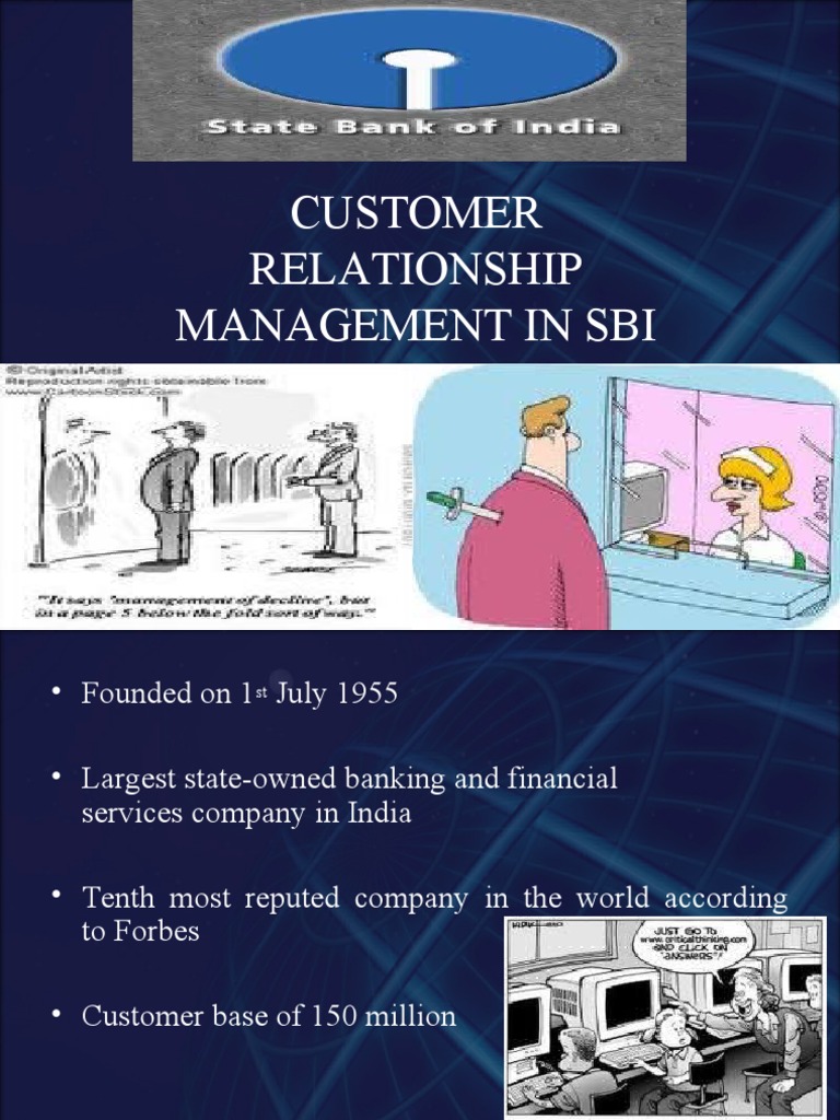 Customer Relationship Management in Sbi | PDF | Banks | Financial Services