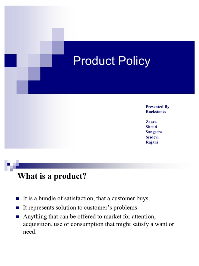 Product Policy Overview and Steps | PDF | New Product Development ...