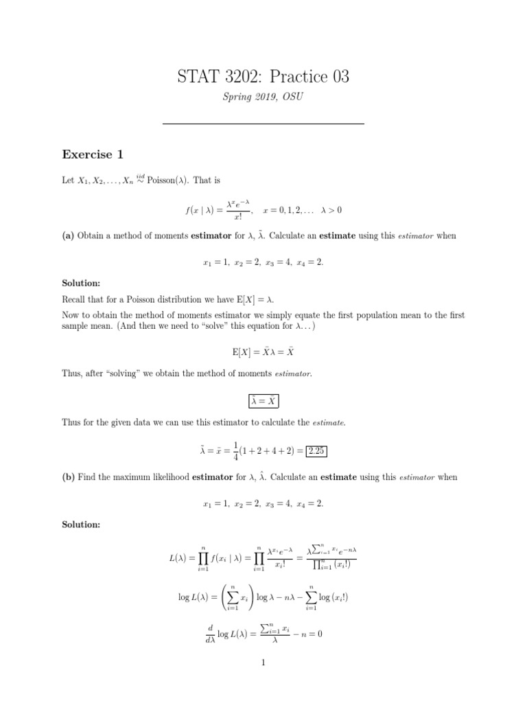 PP 03 Soln | Descargar gratis PDF | Probability Theory | Statistics