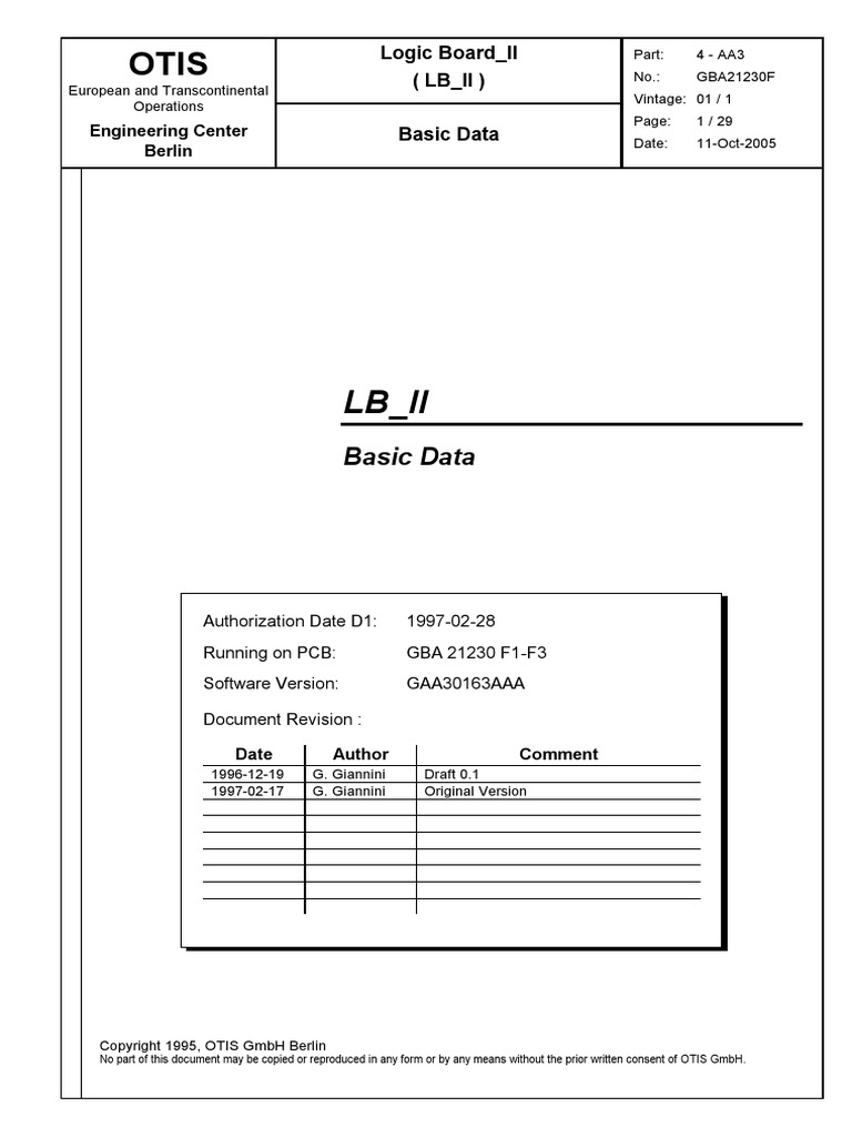 Basic Data Lbii Basic Data LB Ii - 1997!02!17 | PDF | Relay | Rectifier