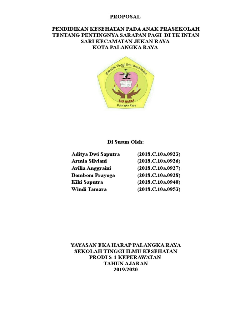 Proposal Pentingnya Sarapan Pagi | PDF