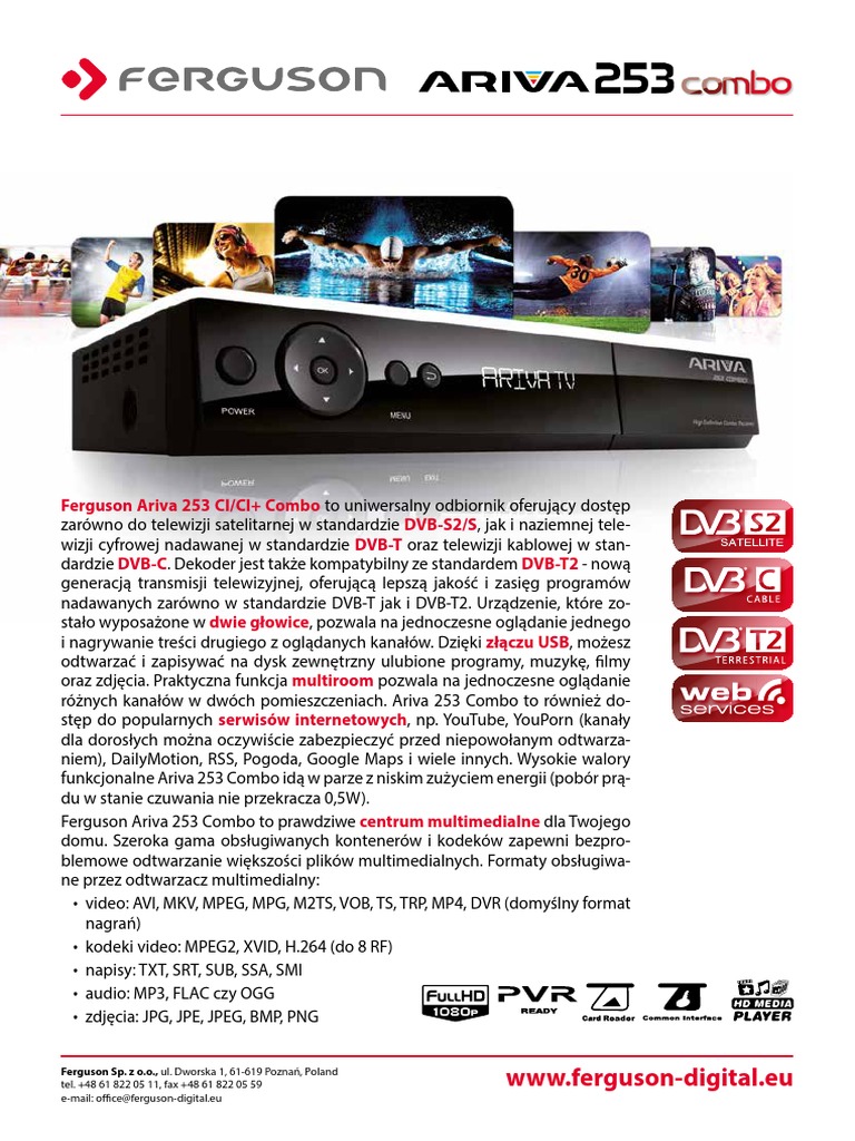 Ferguson-Ariva 253 Combo-Pl | PDF