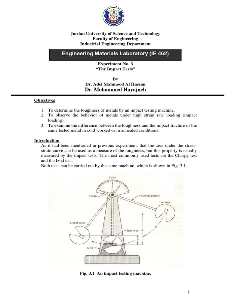 Impact Test PDF | PDF | Fracture | Deformation (Engineering)