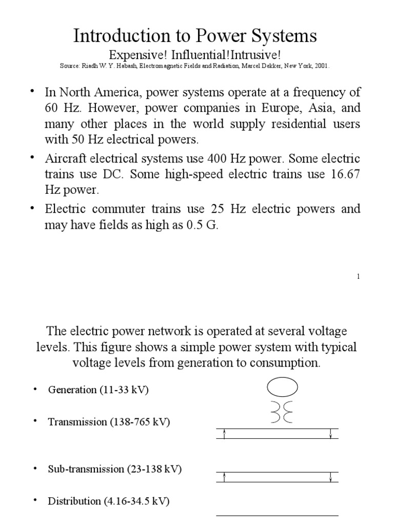 Introduction To Power Systems | PDF | Electric Power Transmission ...