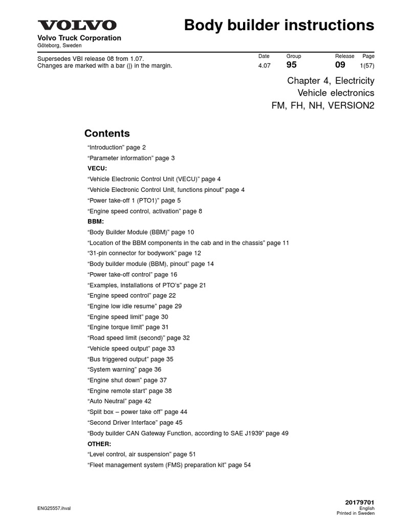 Body Builder Instructions | PDF | Transmission (Mechanics) | Manual ...