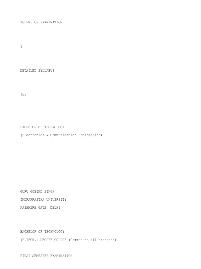 Syllabus Ece | PDF | Derivative | Rotation Around A Fixed Axis