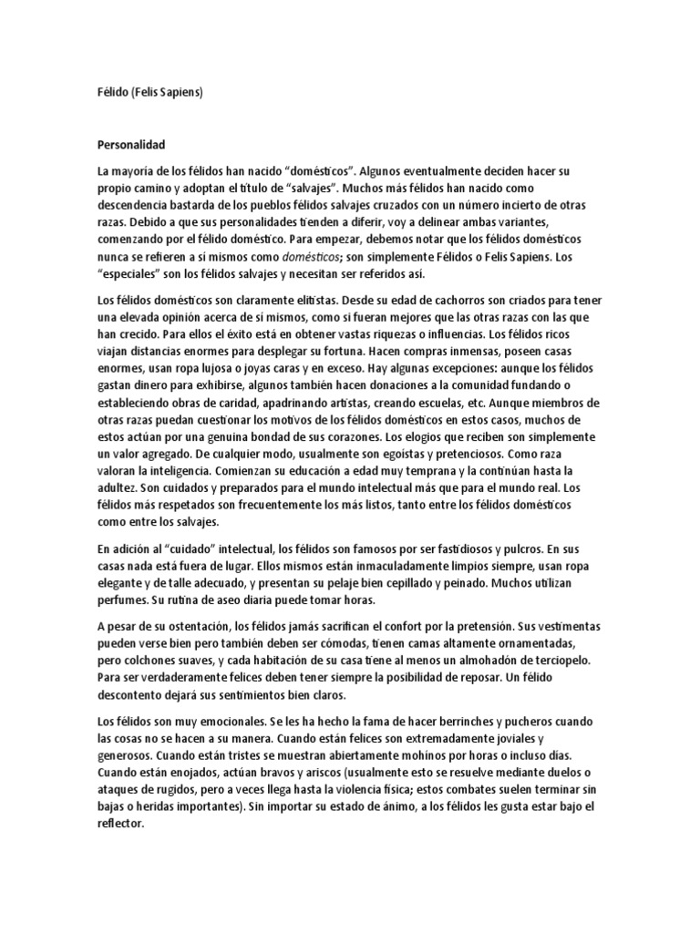 Félido | PDF | Felidae | Color