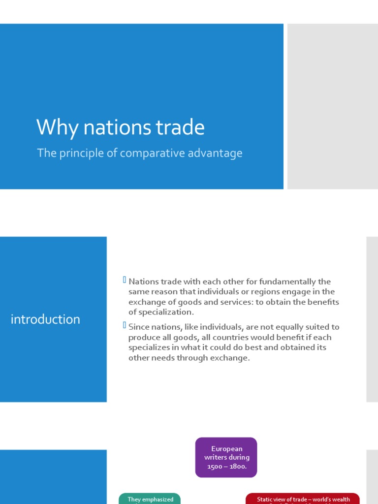 2 Why Nations Trade | PDF | Free Trade | Mercantilism
